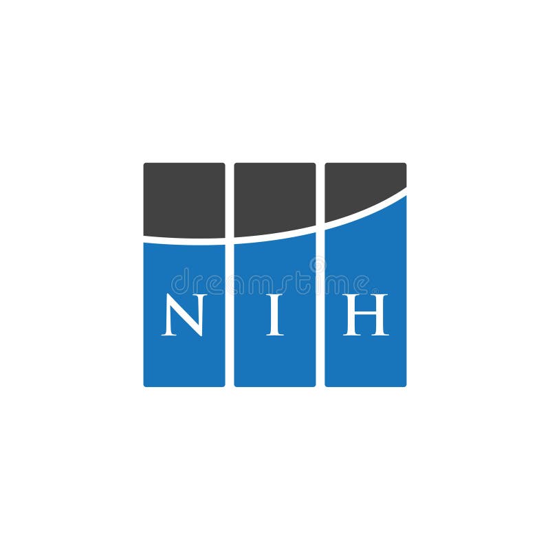 NIH Letter Logo Design on WHITE Background. NIH Creative Initials ...