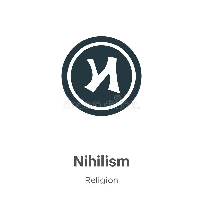 Nihilism Icon in Different Style Vector Illustration. Two Colored and ...