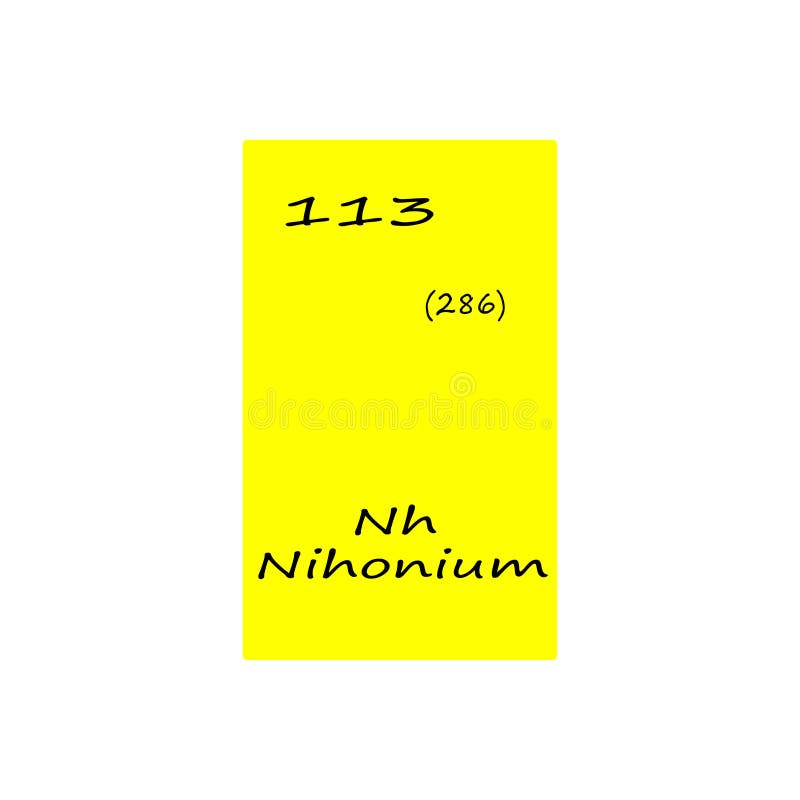 Nihonium Element Stock Illustrations – 316 Nihonium Element Stock ...