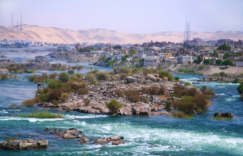 De rivier van Nijl, Egypte stock foto. Image of bank - 18184916