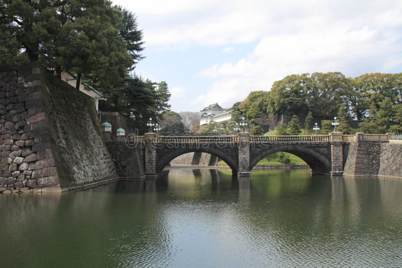 Nijubashi Bridge of Edo Castle Stock Photo - Image of tokyo, residence ...