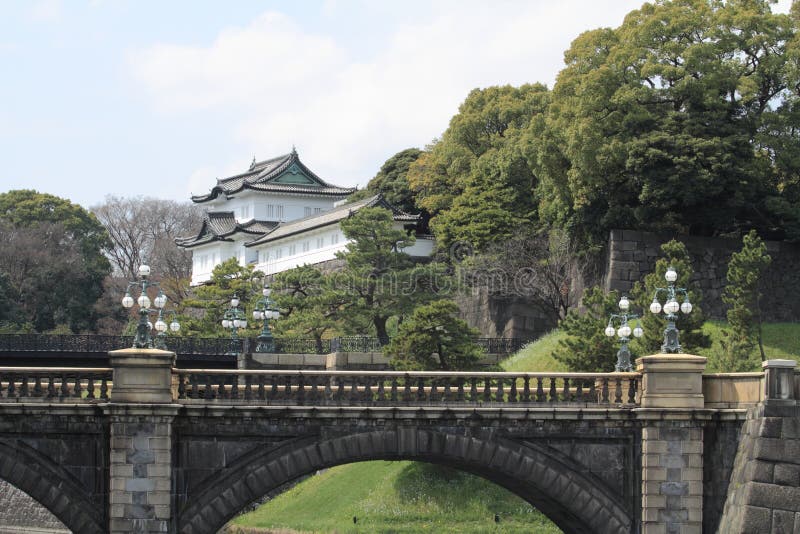 Nijubashi Bridge of Edo Castle Stock Image - Image of castle, nijubashi ...