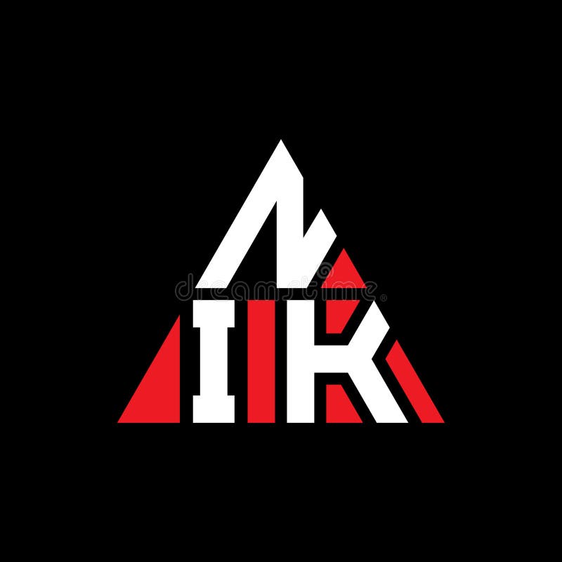 NIK Triangle Letter Logo Design with Triangle Shape. NIK Triangle Logo ...