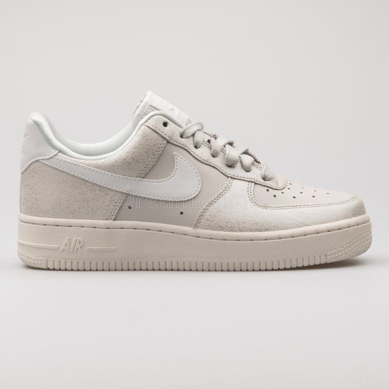 Nike Air Force 1 Beige Sneaker Editorial Photography - Image of force ...
