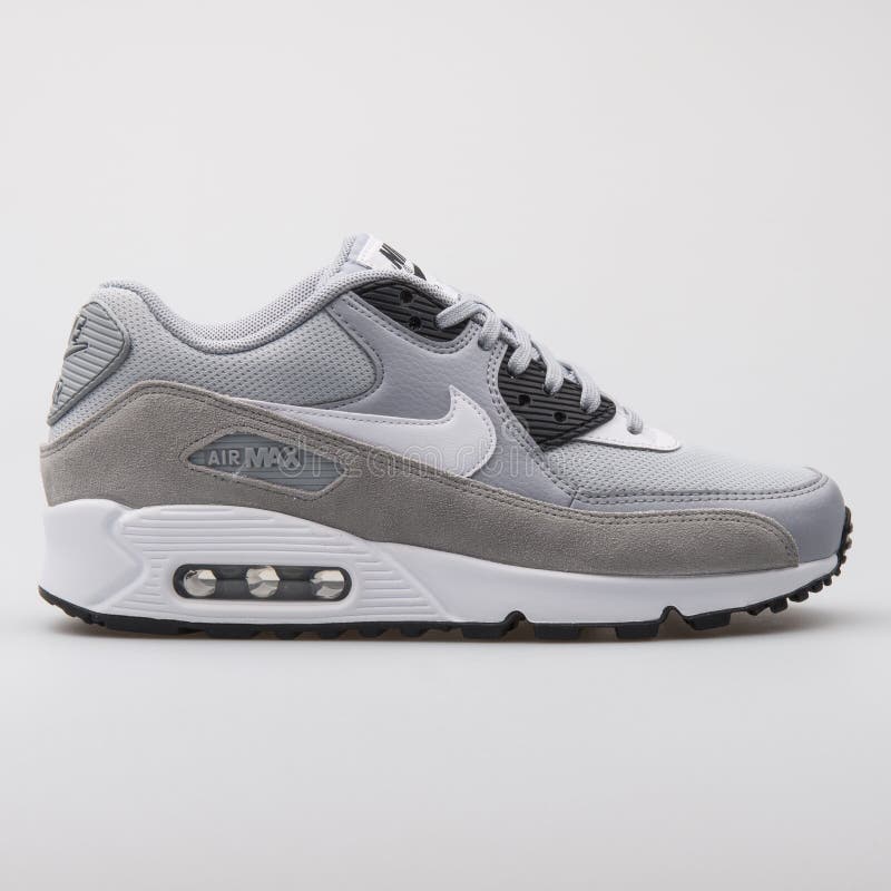Nike Air Max 90 Grey and White Sneaker Editorial Photography - Image of ...