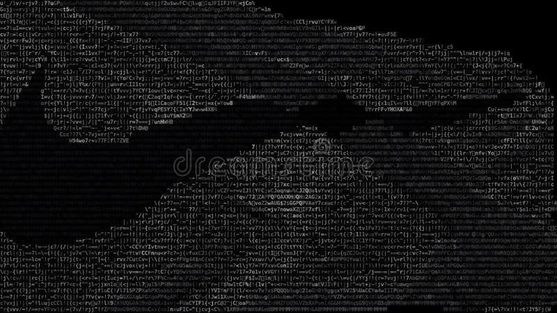 Nike Logo on Waving Digital Flag. Editorial Looping Animation Stock ...