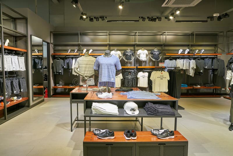 Nike store editorial stock photo. Image of sell, colour - 109057178