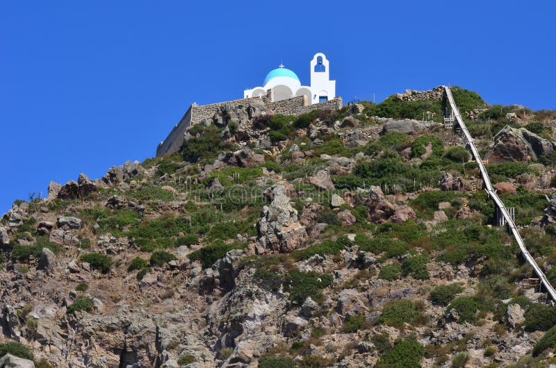 Nikia, Nisyros stock foto. Image of plaats, kapel, historisch - 46213302