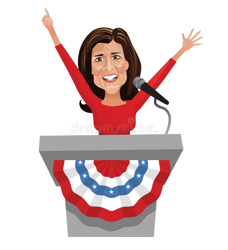 Nikki Haley Cartoon Stock Illustrations – 2 Nikki Haley Cartoon Stock ...