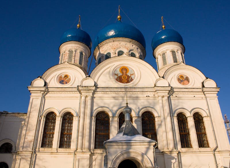 Nikolsky Cathedral, Rogachevo, Russia Stock Photo - Image of crosses ...