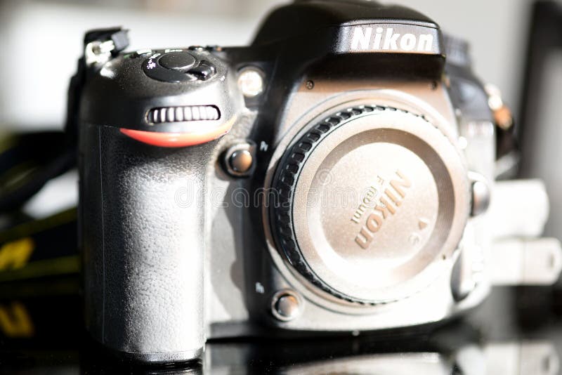 Nikon D7100 Dls Camera in Closeup Editorial Stock Image - Image of ...