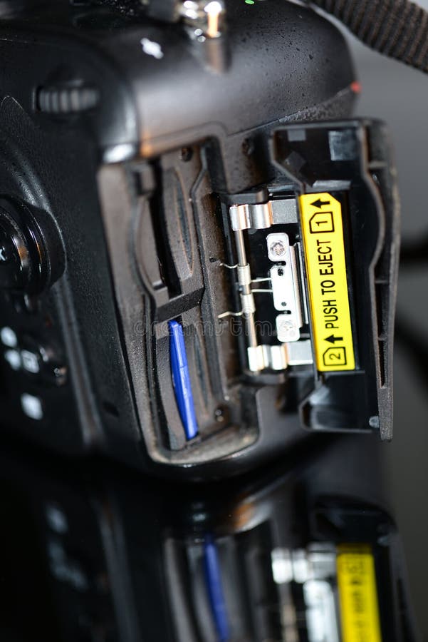 Nikon D7100 Dls Camera in Closeup Stock Photo - Image of d7100 ...