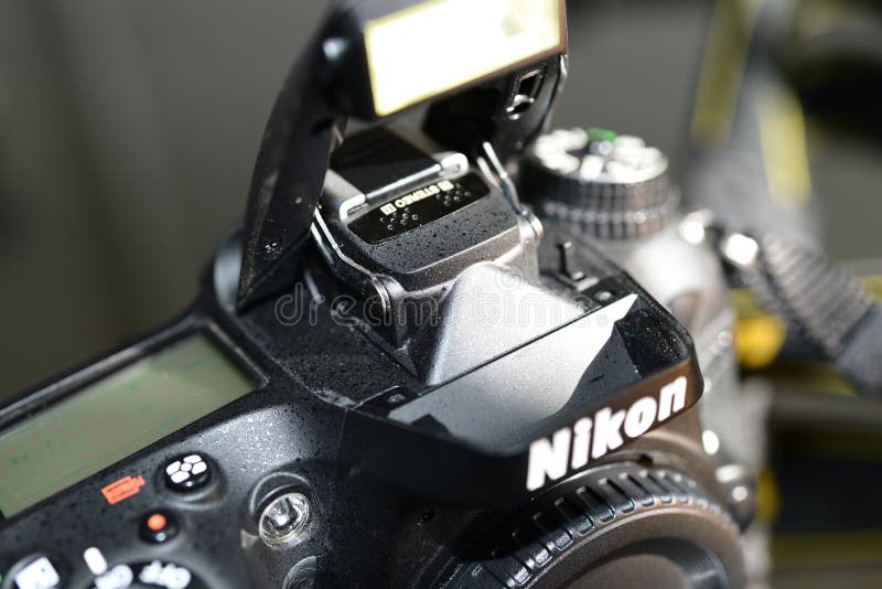 Nikon D7100 Dls Camera in Closeup Editorial Photography - Image of body ...