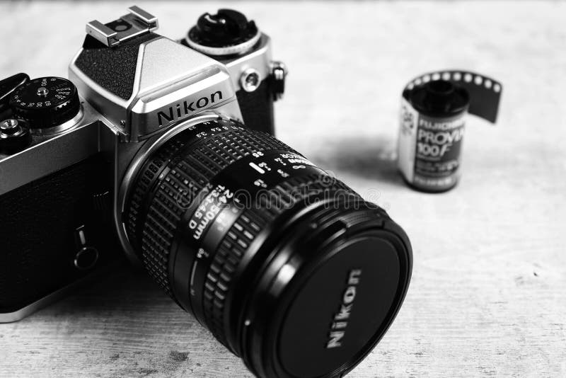 Nikon FE camera editorial stock photo. Image of black - 87908093