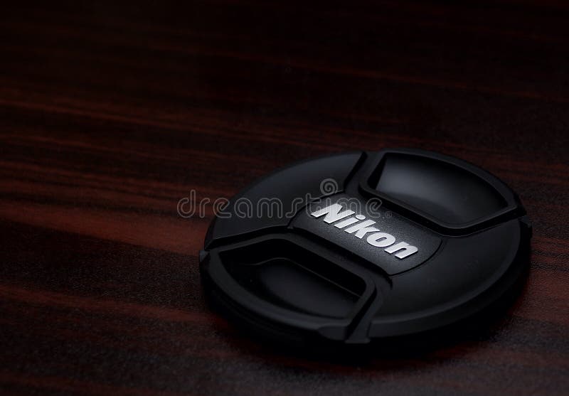 Nikon Lens Close Up with Tabel in the Background Editorial Stock Image ...