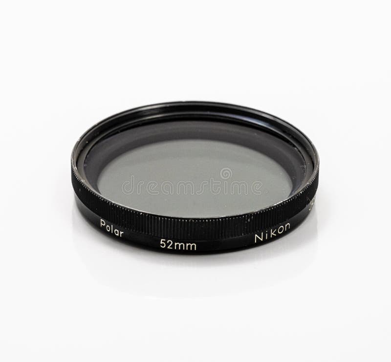 Nikon Polarized Filter on White Background.. Editorial Stock Image ...