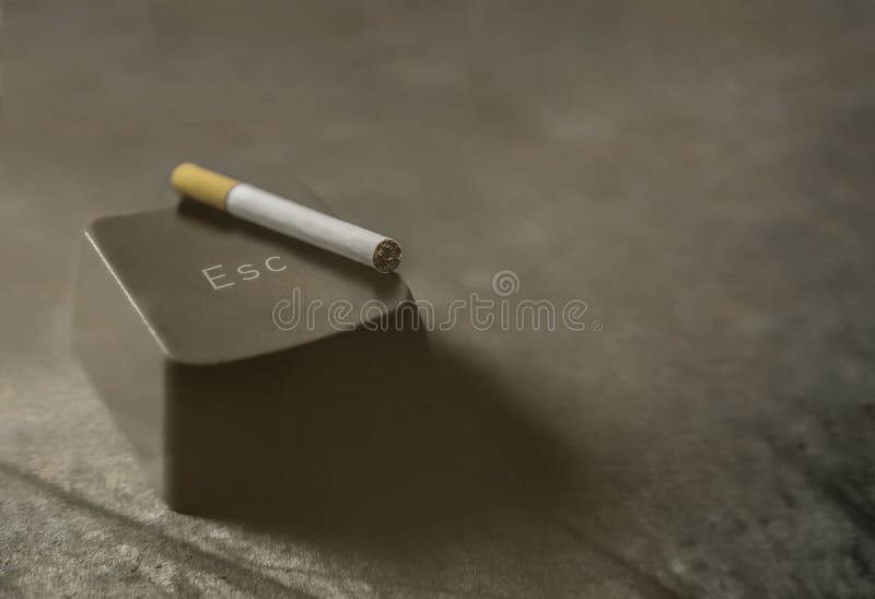 Entweichen-Nikotin-und Tabak-Sucht Stockfoto - Bild von nahaufnahme ...