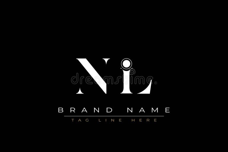 NIL Abstract Letter Logo Design Stock Vector - Illustration of elegant ...