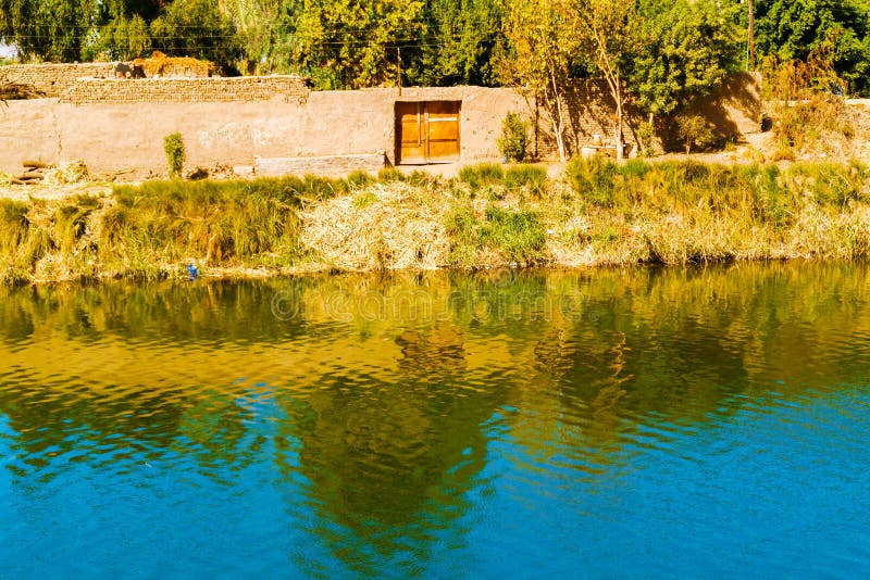 Nile canal editorial stock photo. Image of yellow, egypt - 57238698