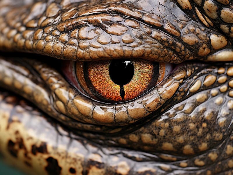 Nile Crocodile or Common Crocodile Made with Generative AI Illustration ...