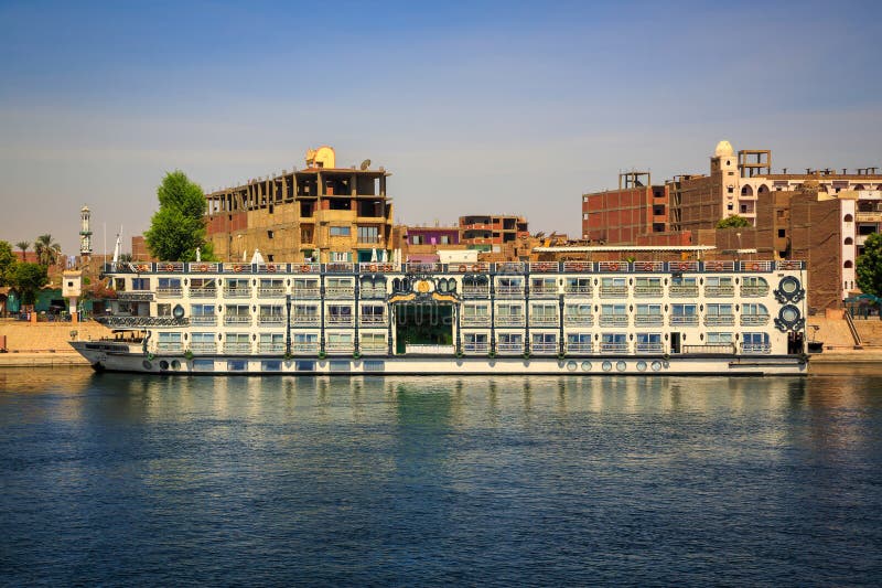 Nile cruise ship in Aswan stock photo. Image of culture - 360336796