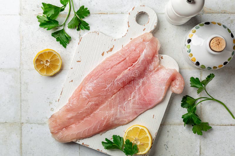 Nile Perch Fillet, Raw Fish, Ready To Be Cooked Stock Photo - Image of ...