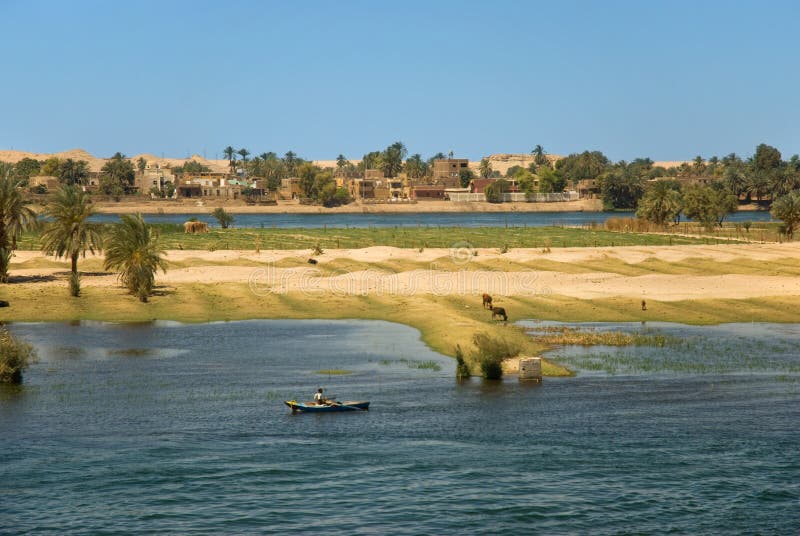 Nile river stock image. Image of riverside, river, desert - 21663353