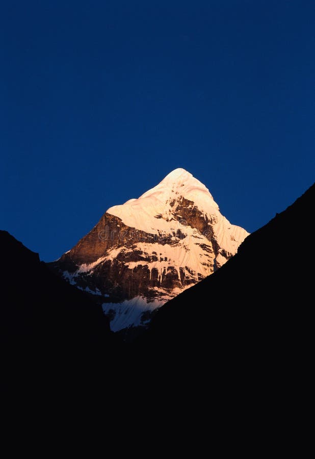 Indian Nilkantha Peak Badrinath Uttaranchal Uttarakhand India Stock ...