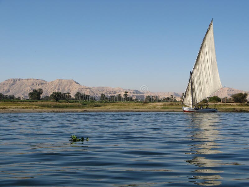 Il fiume Nilo a Cairo fotografia stock. Immagine di limite - 1595878