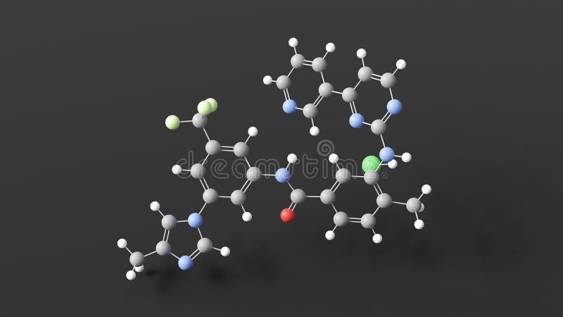 Nilotinib Hydrochloride Molecular Structure, Hydrochloride Salt of ...