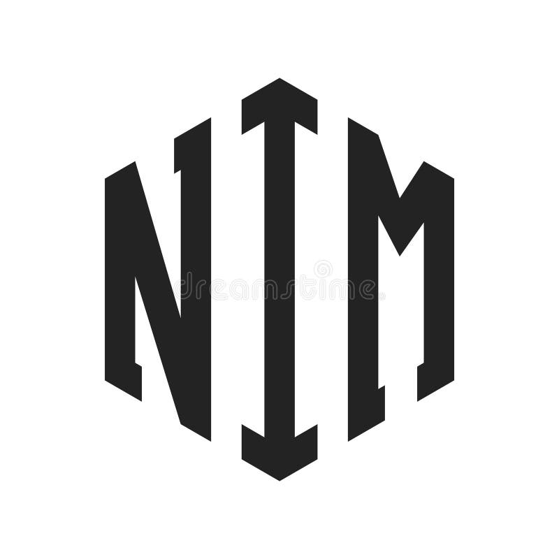 NIM Logo Design. Initial Letter NIM Monogram Logo Using Hexagon Shape ...