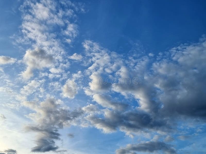Nimbus Clouds in the Blue Sky Stock Image - Image of design, landscape ...