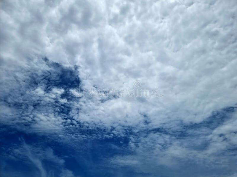 Nimbus Clouds in the Blue Sky Over the City Stock Photo - Image of ...