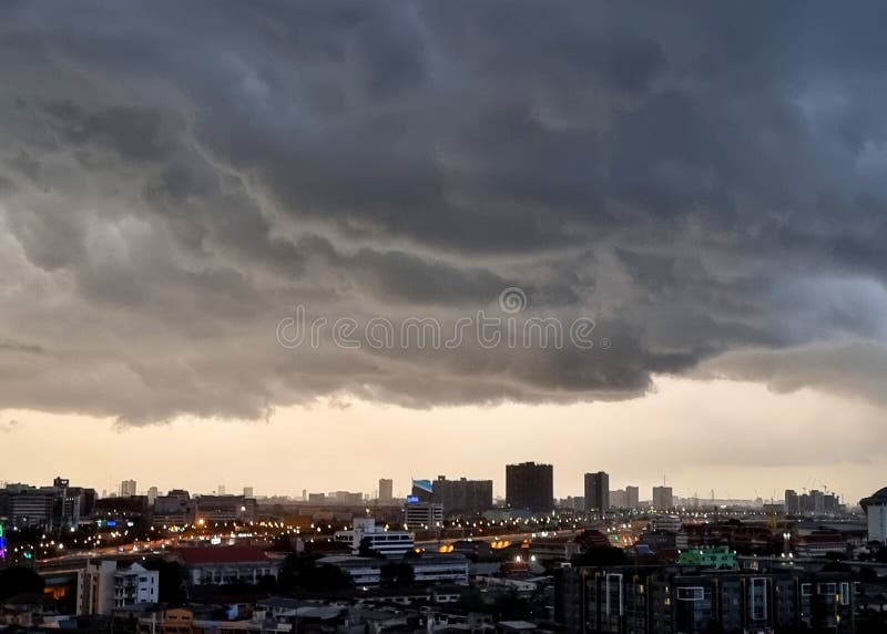 Nimbus Clouds with Light in the Sky Stock Photo - Image of fluffy, high ...