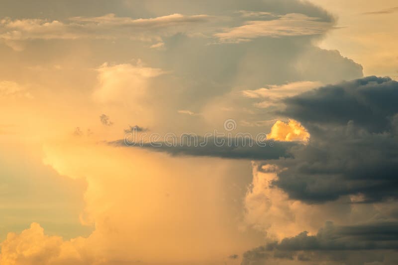 Nimbus or Rain Clouds Forming in the Sky Stock Photo - Image of high ...
