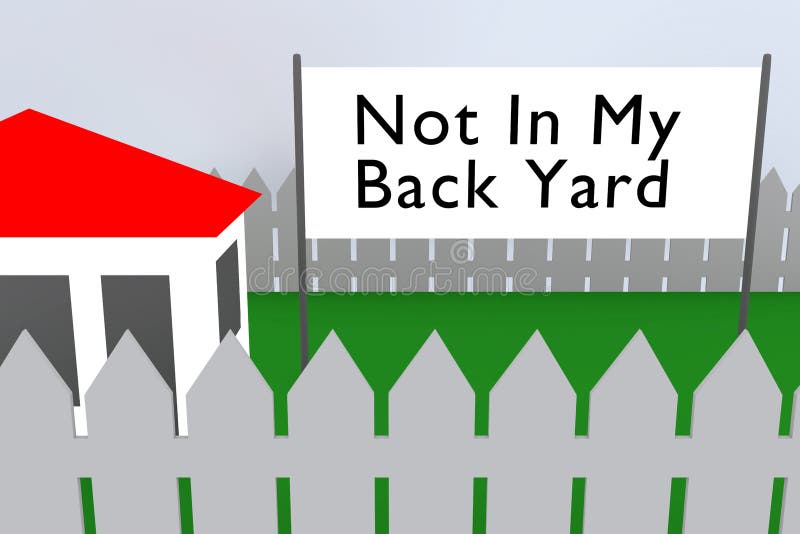 NIMBY - Environmental Concept Stock Illustration - Illustration of ...