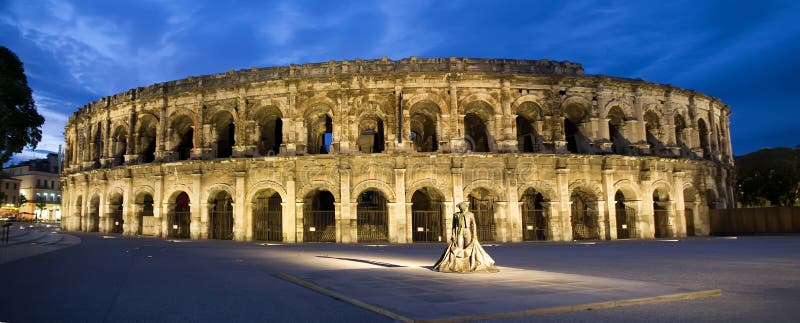 Nimes Arenes stock photo. Image of nimes, corrida, roman - 16443764