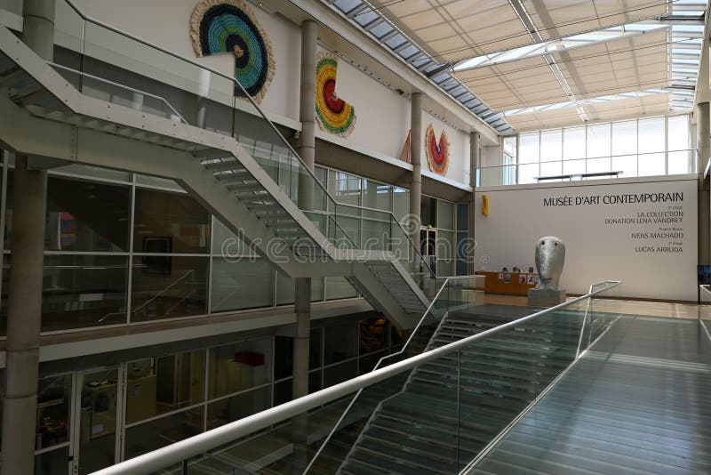 Nimes Museum of Contemporary Art Editorial Stock Photo - Image of ...