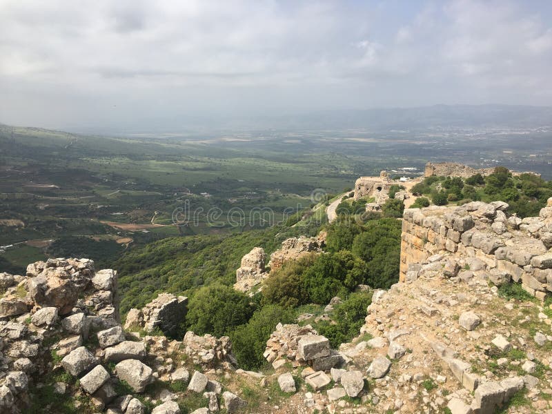 Nimrod Fortress in Israel. stock photo. Image of nimrod - 275802826