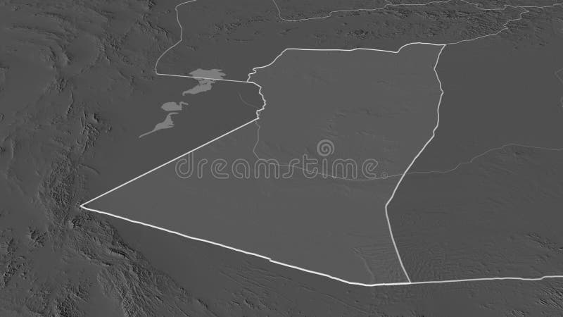 Nimruz, Afghanistan - Outlined. Bilevel Stock Illustration ...