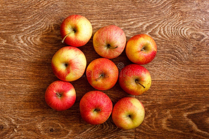 Nine apples stock image. Image of yellow, apples, isolated - 3385457