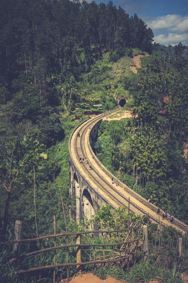 Nine Arch Bridge from Above Stock Image - Image of british, ceylon ...