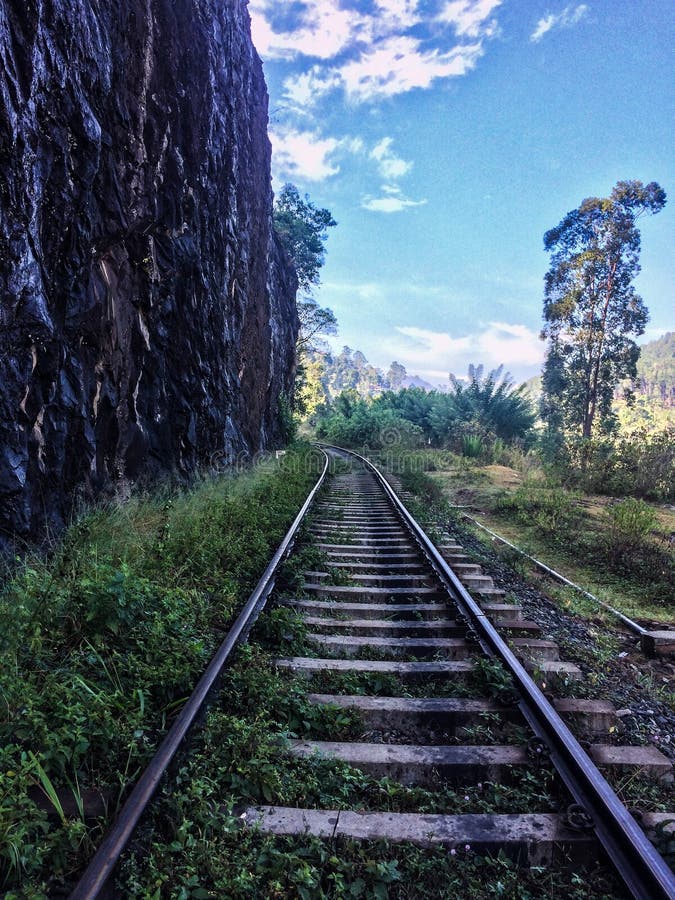 Nine-arch Bridge in Sri Lanka. Beautiful Railway Bridge in Asia. Nature ...