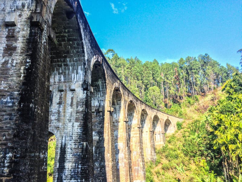 Nine Arch Bridge at Ella, Badulla. Stock Image - Image of bridge ...