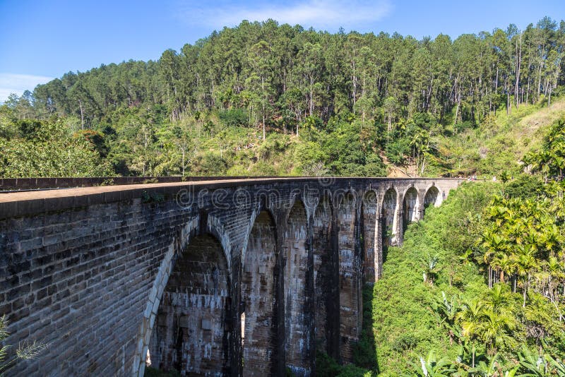 Nine Arch Bridge in Sri Lanka Stock Photo - Image of railroad, lanka ...