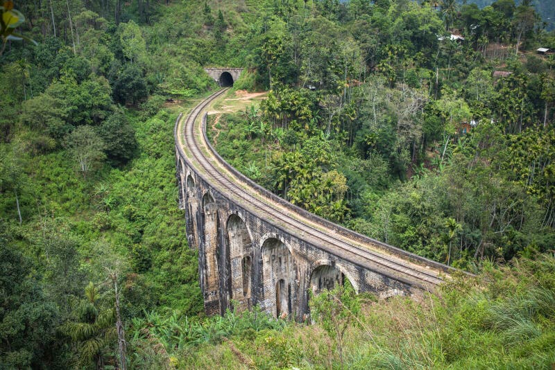 Nine Arches Bridge, Ella, Sri Lanka Stock Photo - Image of attraction ...