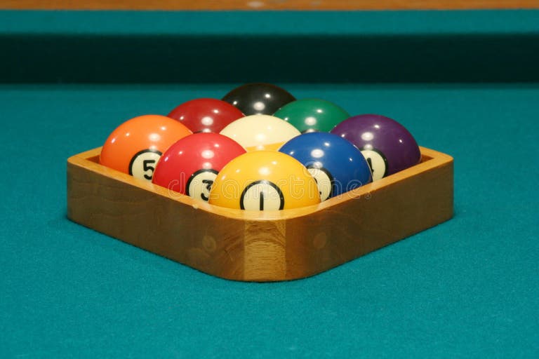 Nine ball rack stock photo. Image of games, recreational - 3014628