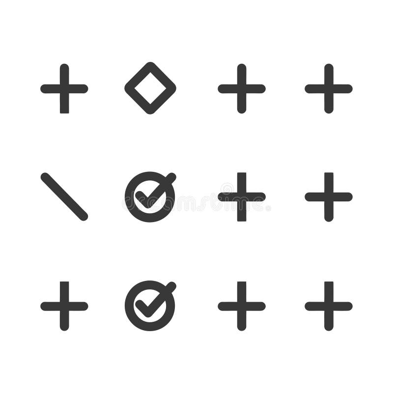 Positive Addition Approval Symbol Stock Photos - Free & Royalty-Free ...