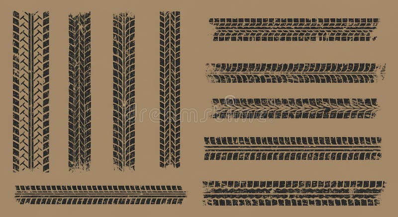 Tires Track Patterns Stock Illustrations – 56 Tires Track Patterns ...