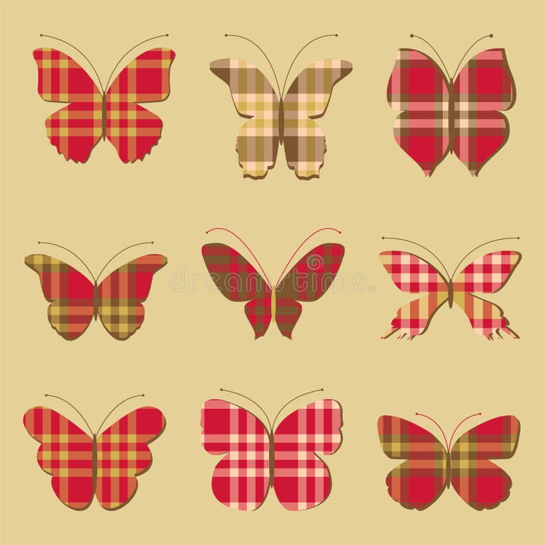 Nine butterflies stock vector. Illustration of arts, icons - 40890790